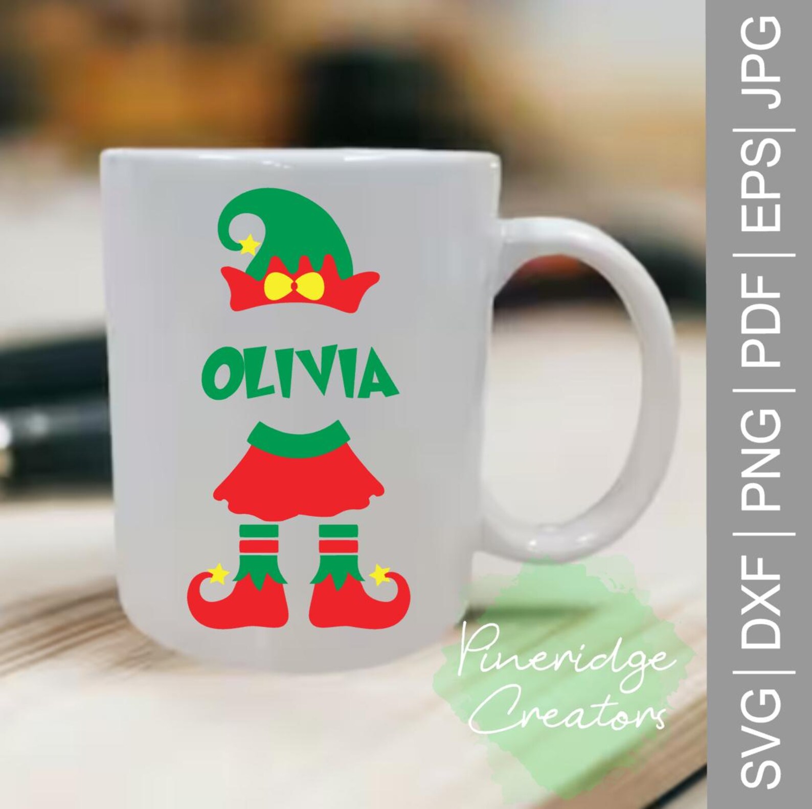 Elf SVG, Christmas Elf, Elf Girl, Elf Boy, Elf Monogram, Elf Hat ...