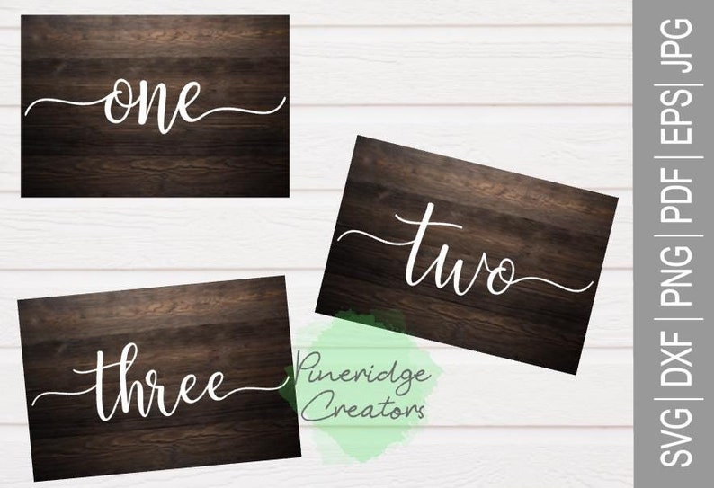 Table Number SVG, Table Numbers, Wedding Table Numbers, Numbers for ...