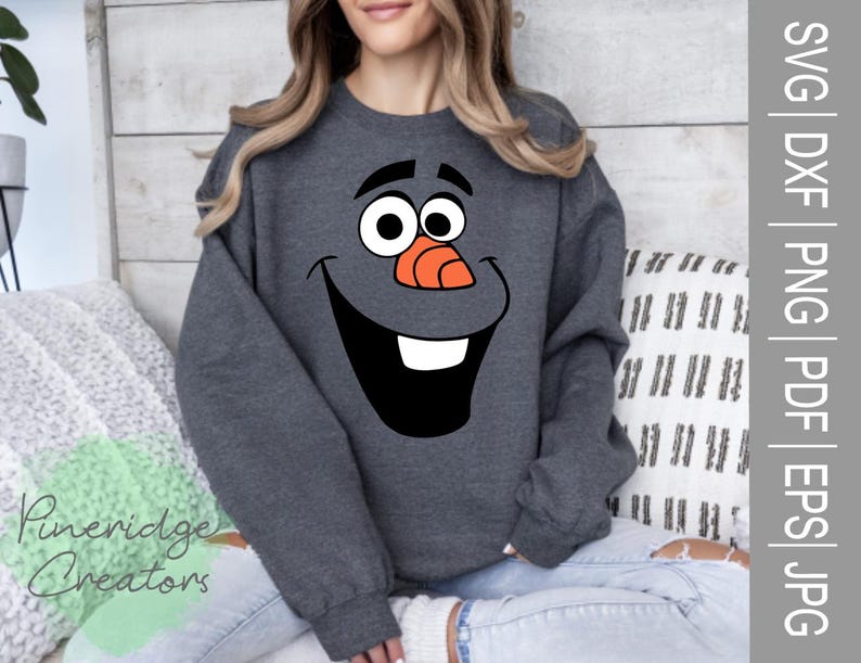 Snowman Face, Snowman, Olaf, Olaf Face, Cricut, Silhouette Studio ...