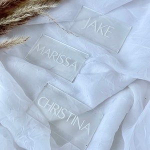 Custom Acrylic Name Place Cards for Wedding Name Tag Place Cards ...
