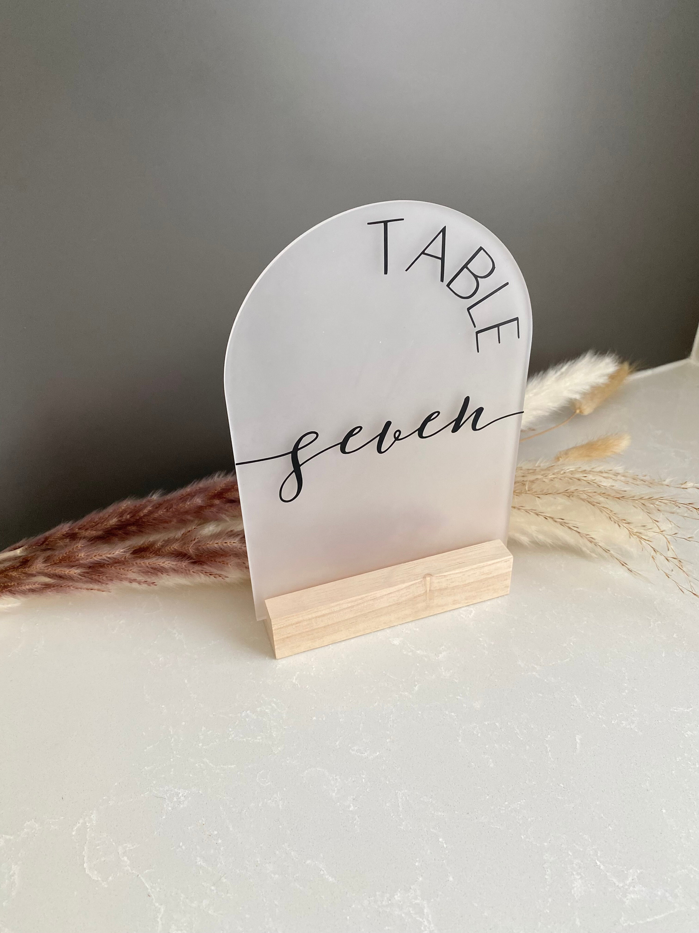 Acrylic Wedding Table Number Sign for Wedding Table Sign - Etsy