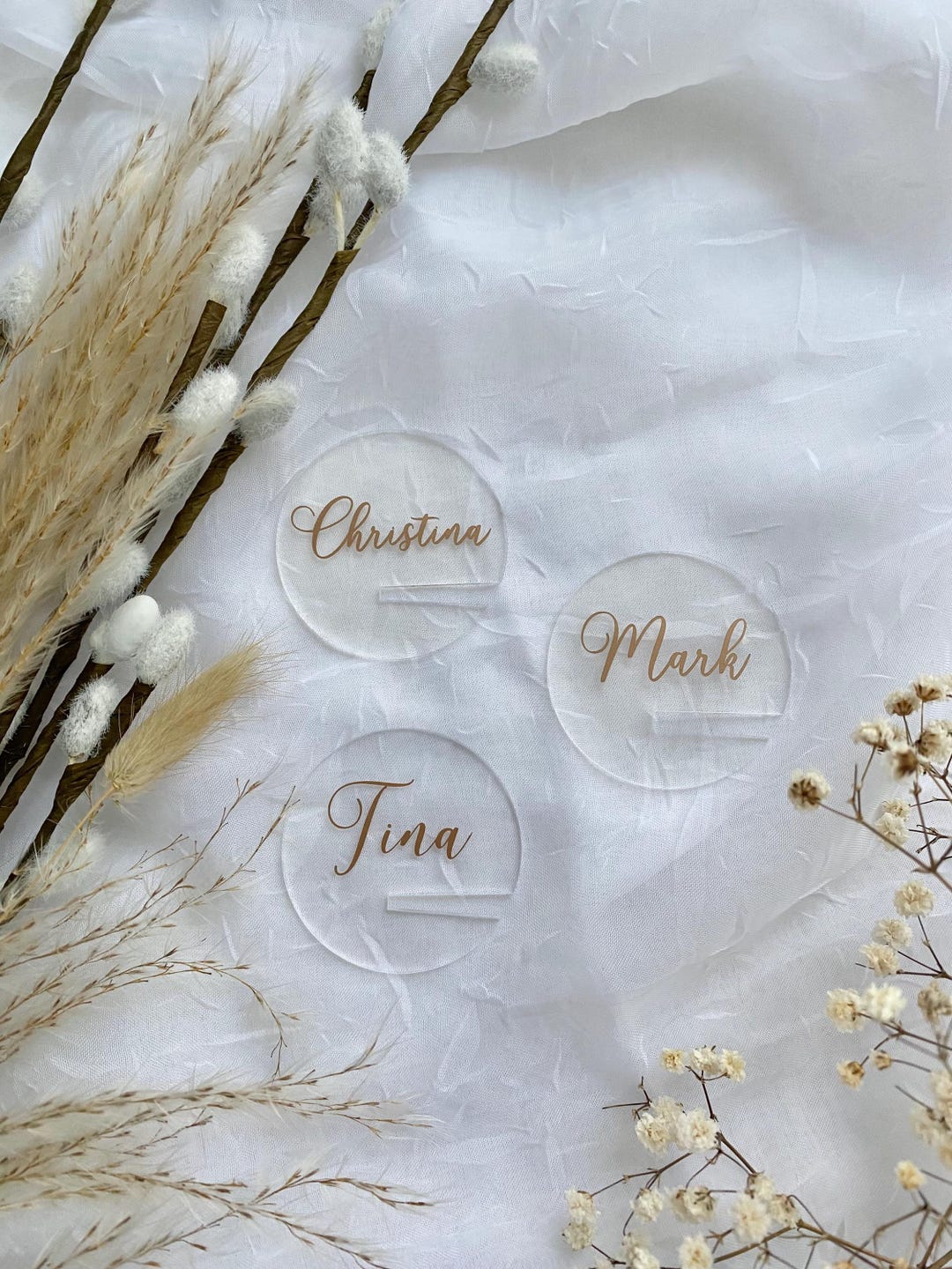 Personalized Wine Glass Tag Charm for Gathering Dinner Table Name Tag ...