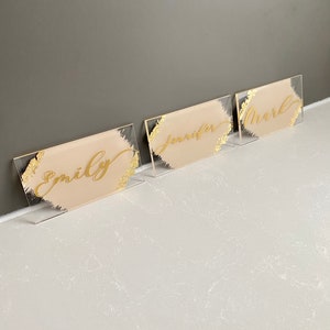 Custom Acrylic Name Plate Wedding Place Card Wedding Name Plate ...