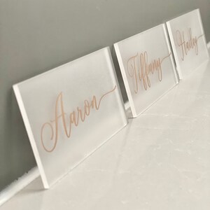 Personalized Acrylic Name Place Cards for Wedding Place Cards Name ...