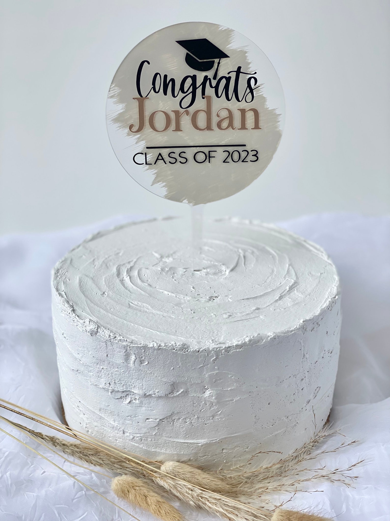Personalized Name Cake Topper Graduation Cake Topper Decoration Grad ...