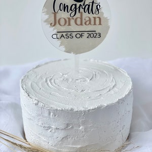 Personalized Name Cake Topper Graduation Cake Topper Decoration Grad ...