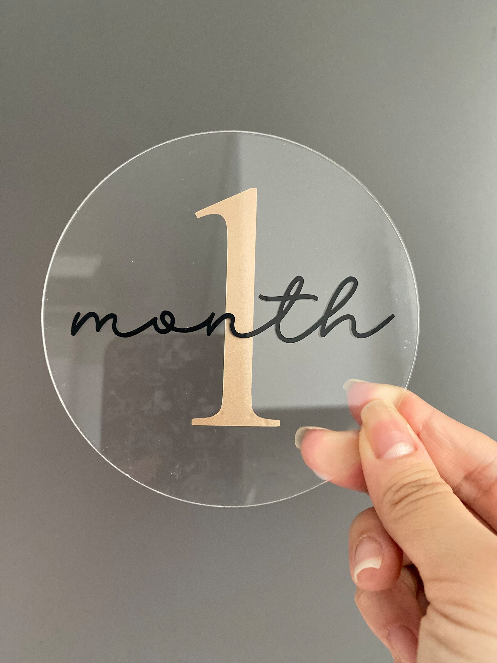 Custom Acrylic Baby Monthly Milestone for Photo Prop Baby Milestone ...