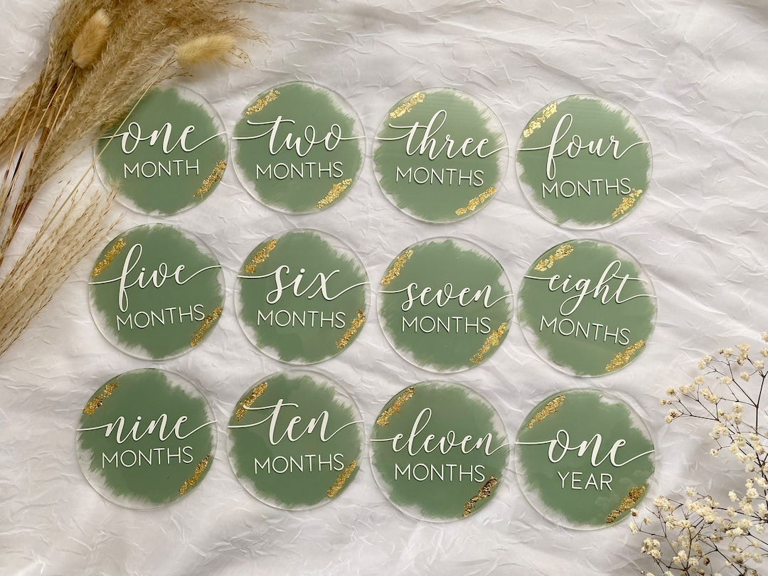 Personalized Baby Monthly Milestone for Photo Prop Nursery Milestone ...