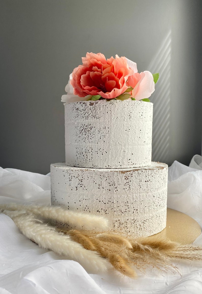3 Tier Faux Cake for Wedding Cake Naked Faux Cake Realistic - Etsy