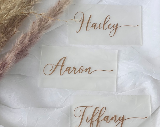 Custom Acrylic Name Plate Wedding Place Card Wedding Name Plate ...