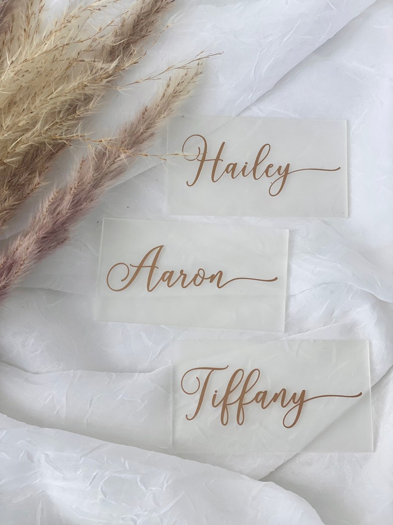 Personalized Acrylic Name Place Cards for Wedding Place Cards Name ...