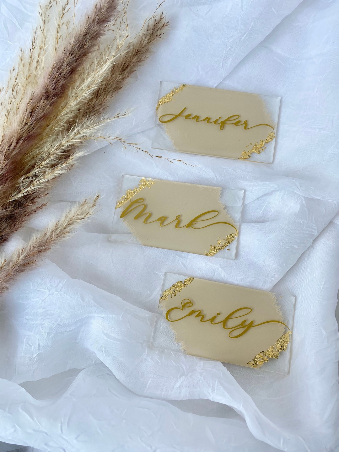 Custom Acrylic Name Plate Wedding Place Card Wedding Name - Etsy