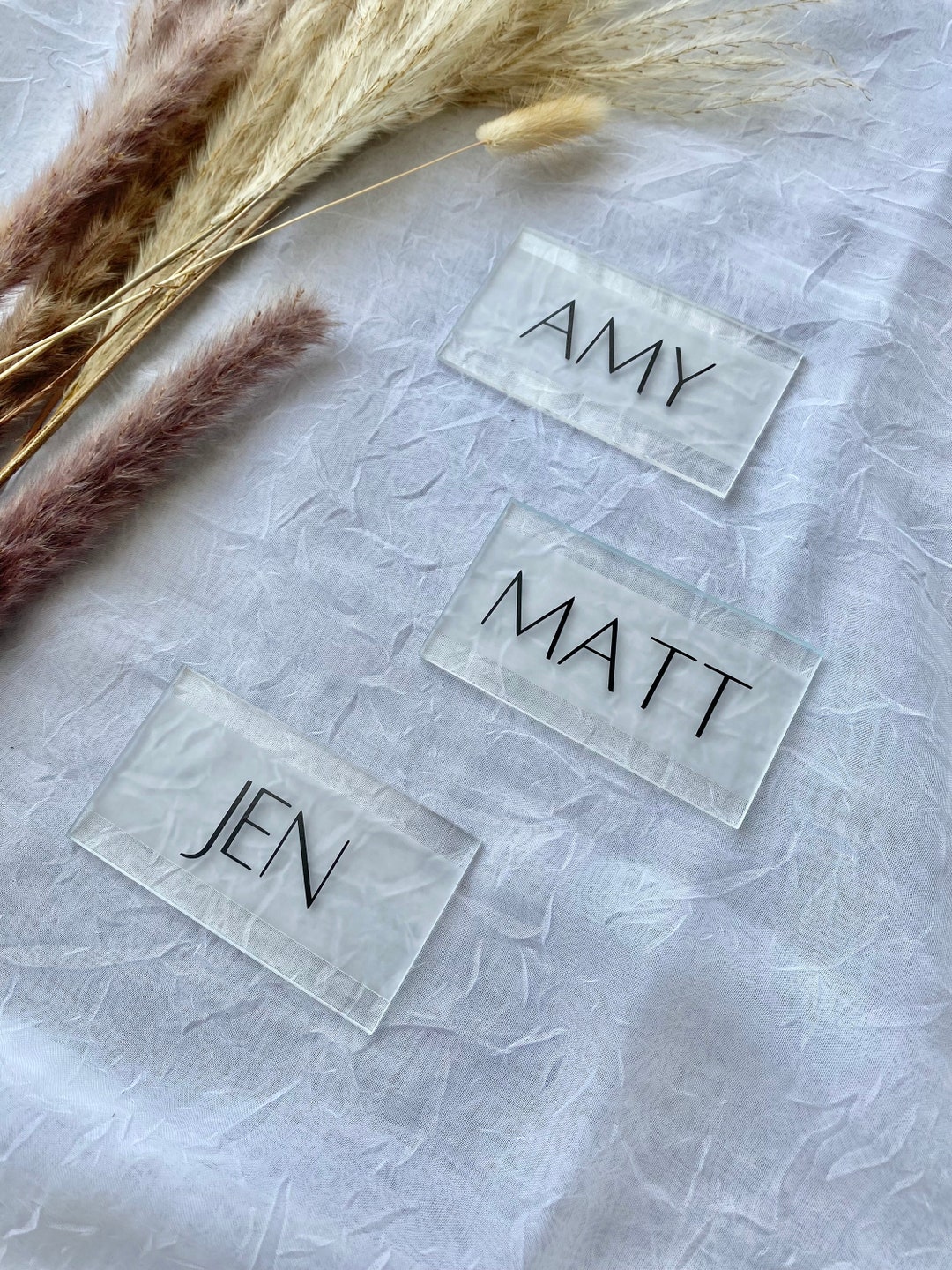 Custom Wedding Name Card Acrylic for Wedding Name Tags for Table ...