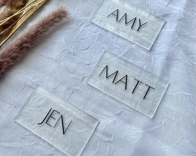 Custom Acrylic Name Plate Wedding Place Card Wedding Name Plate ...