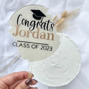 Personalized Name Cake Topper Graduation Cake Topper Decoration Grad ...