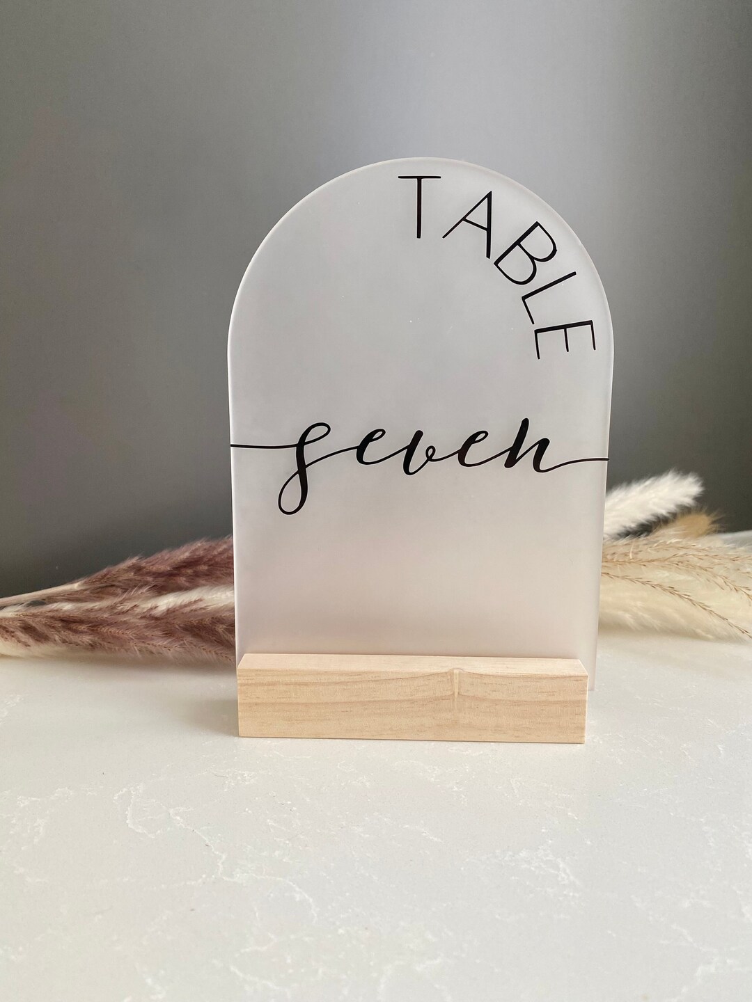 Acrylic Arch Table Number Sign for Wedding Table Number Sign Acrylic ...