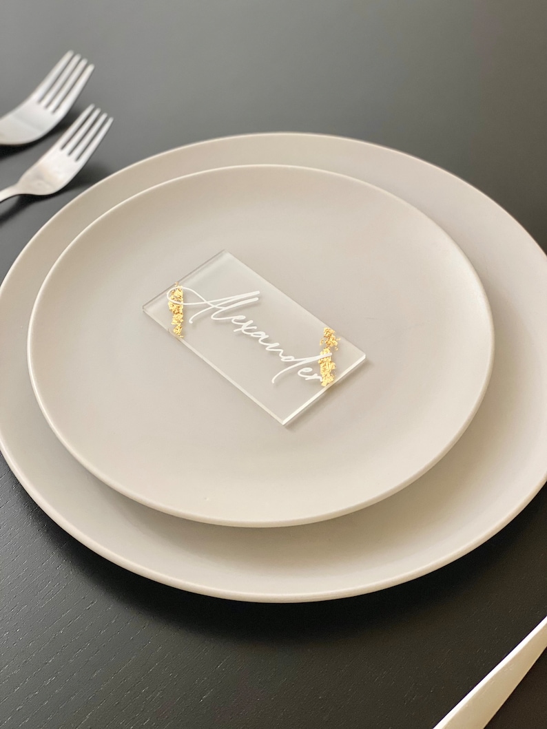 Custom Wedding Place Cards Acrylic Name Tag for Wedding Name Cards ...