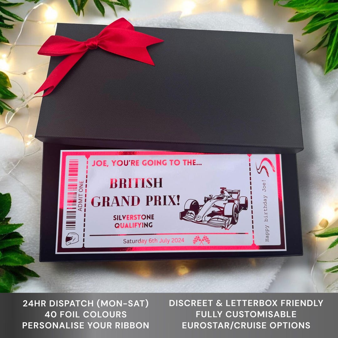 F1 Formula 1 Grand Prix Ticket, Sports Voucher, Silverstone, Any ...