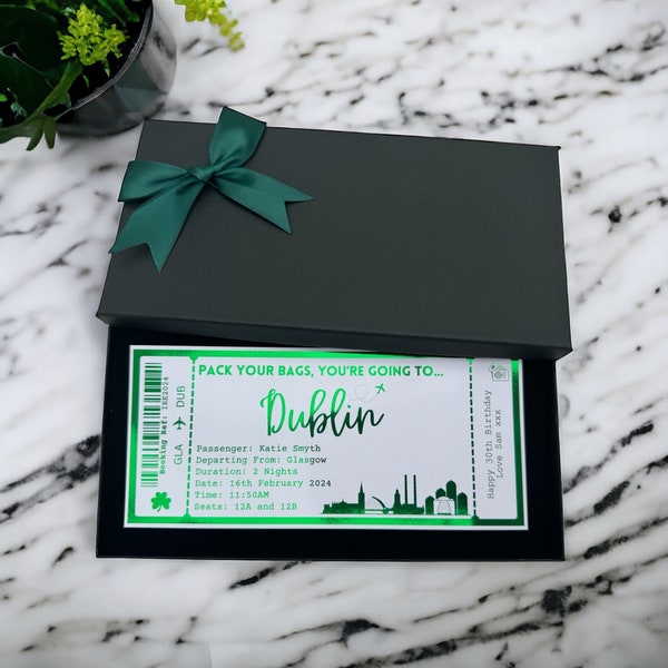 Surprise Plane Ticket Box - Etsy UK
