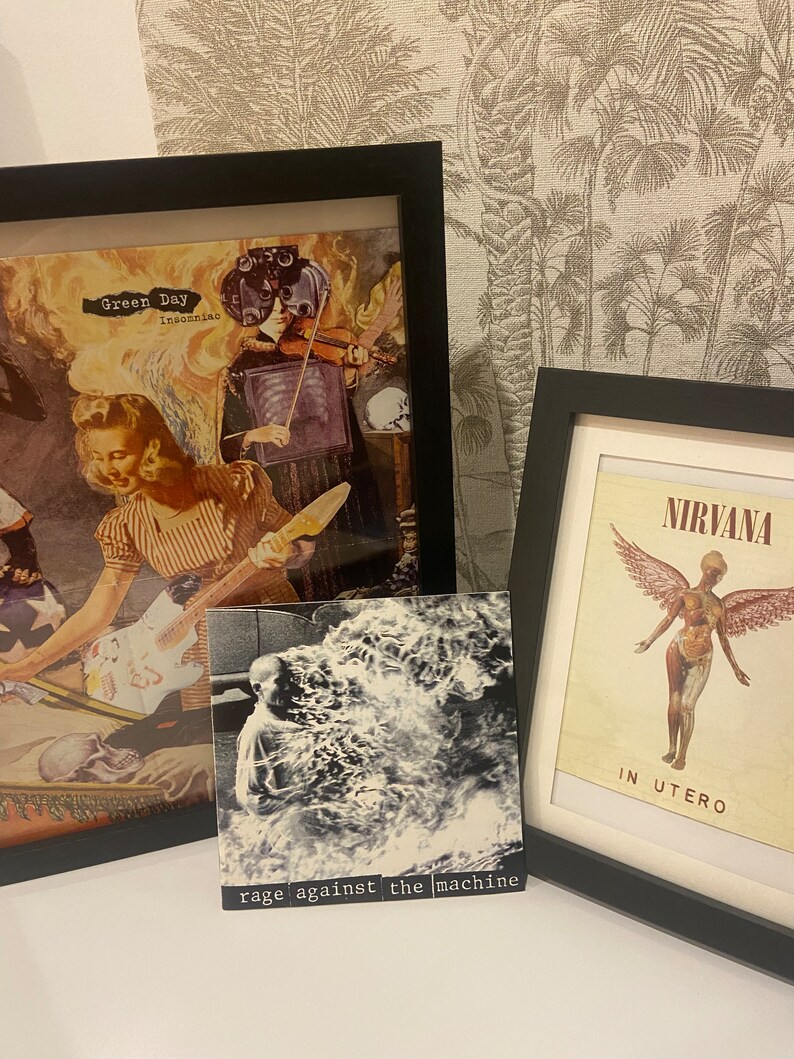 FRAMED ALBUM Cover|room Decoration|nirvana Room Decoration|posters|rock ...