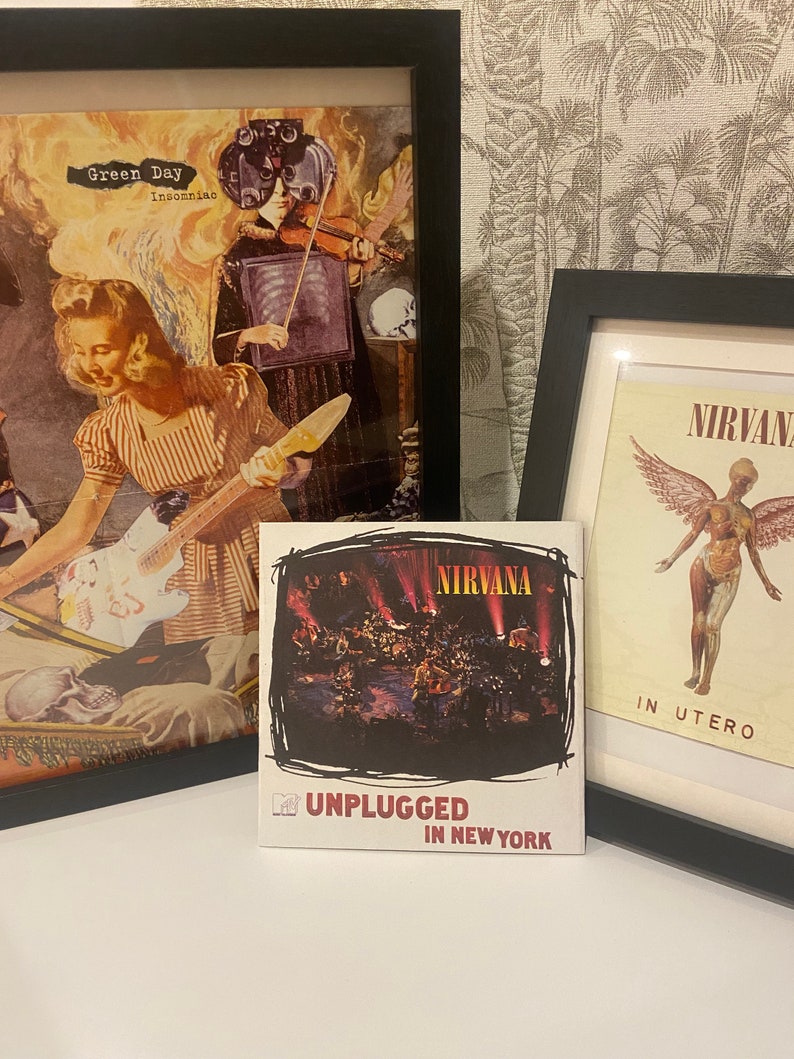 FRAMED ALBUM Cover|room Decoration|nirvana Room Decoration|posters|rock ...
