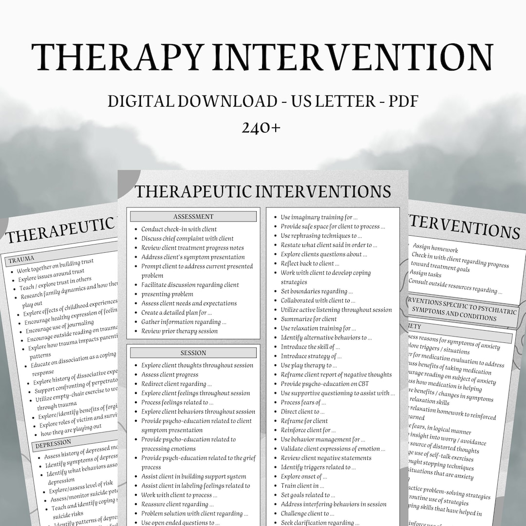 Therapeutic Interventions Itherapy Intervention List Itherapist Cheat ... Therapeutic Interventions Itherapy Intervention List Itherapist Cheat ...