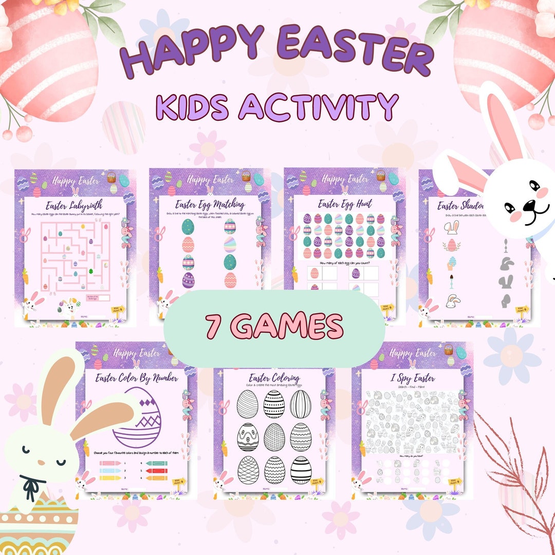 Happy Easter Kids Activity Games I Easter Party Game I Classroom Game I ...