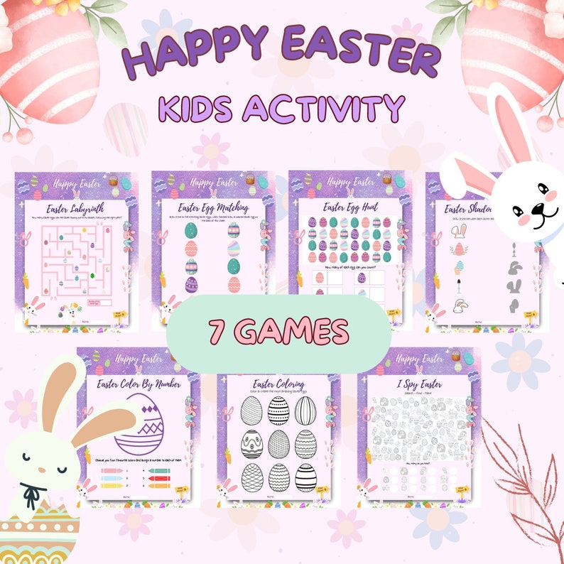 Happy Easter Kids Activity Games I Easter Party Game I Classroom Game I ...