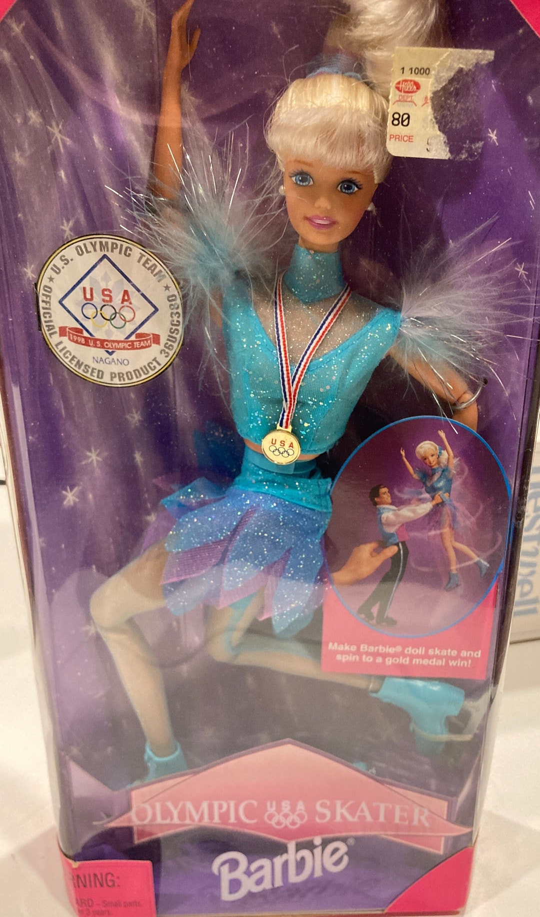 Olympic Ice Skater Barbie 1998 - Etsy