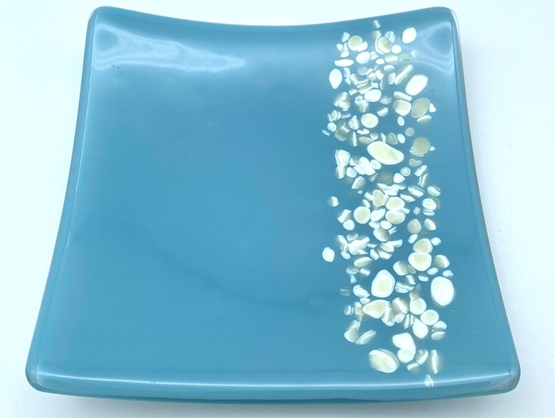 Hand Made Fused Art Glass Square Dishes | Beautiful Gift | Size and ...