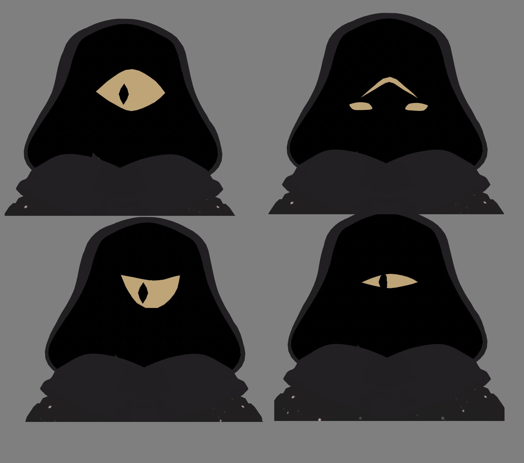 Avatar Vtuber 3d Con Overlay Twitch Oscuro Noche Emotes Y - Etsy México