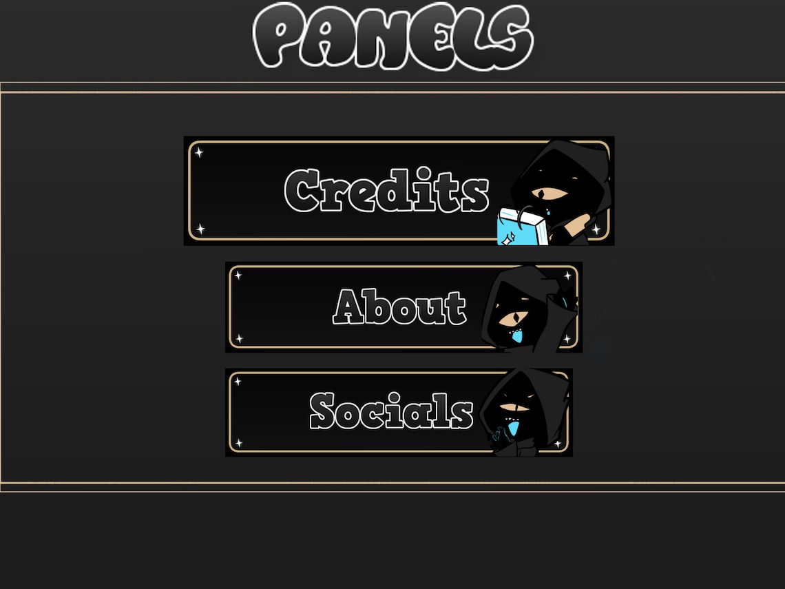 Avatar Vtuber 3d Con Overlay Twitch Oscuro Noche Emotes Y - Etsy México