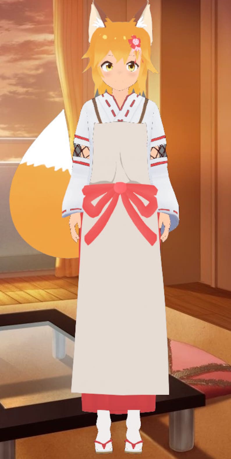 Senko Avatar Vtuber 3d for Streamers Fox Avatar Fox Ears - Etsy