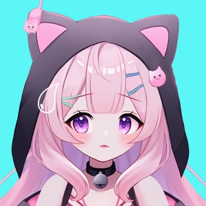 Cat Girl Vtuber Avatar 2d Live 2d With 5 Expressions iPhone Traking for ...
