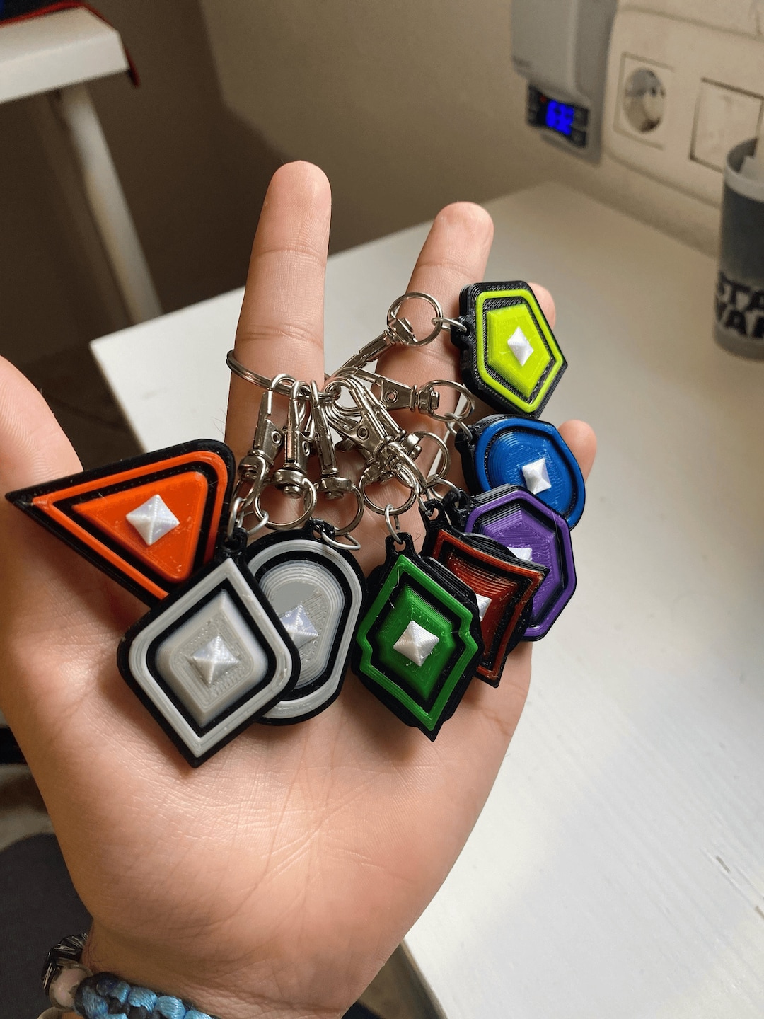 Valorant Rank Buddy Ranks Keychains 3d Printed - Etsy