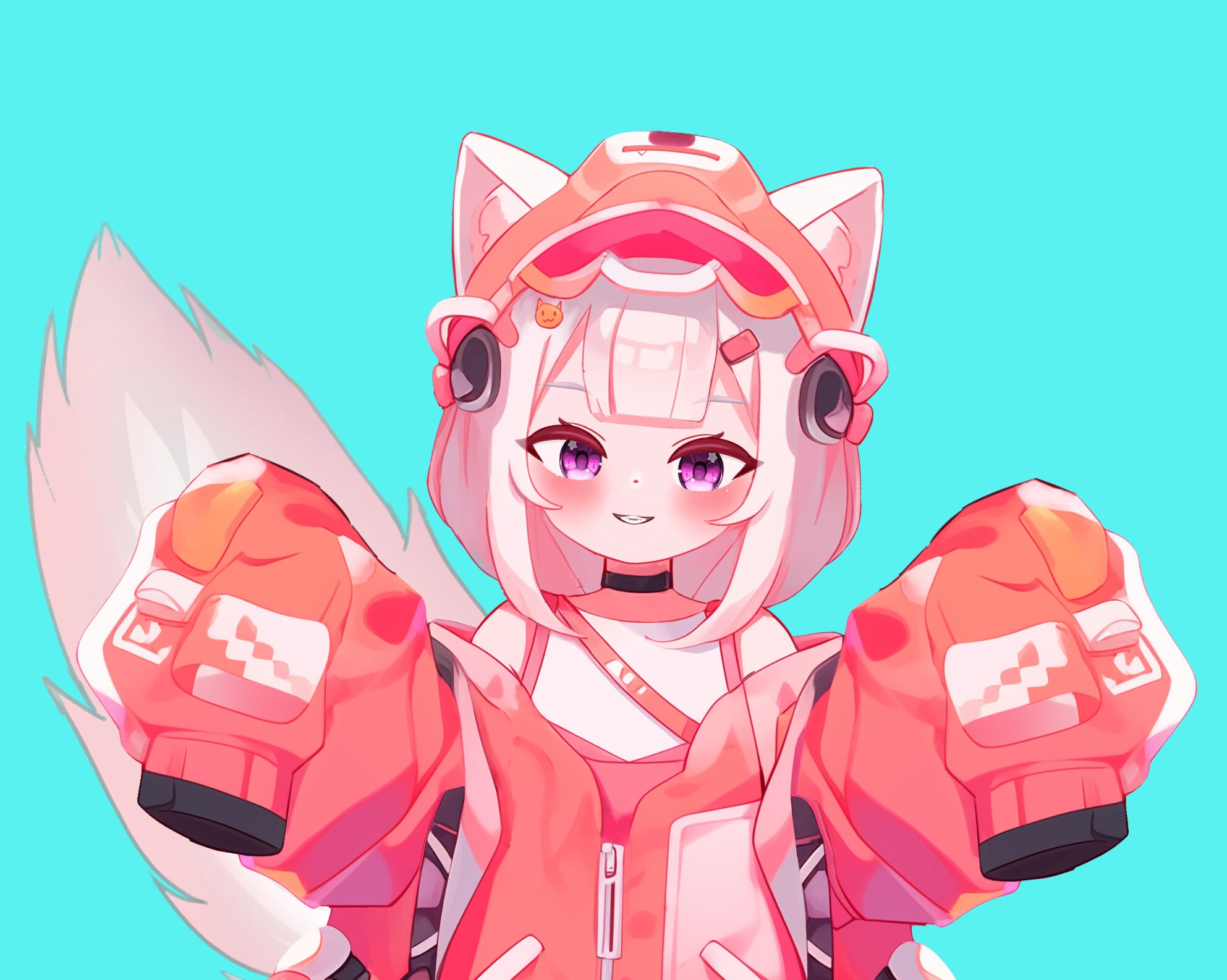 Puppy Girl Vtuber Avatar 2d Live 2d With 5 Expressions iPhone Traking ...