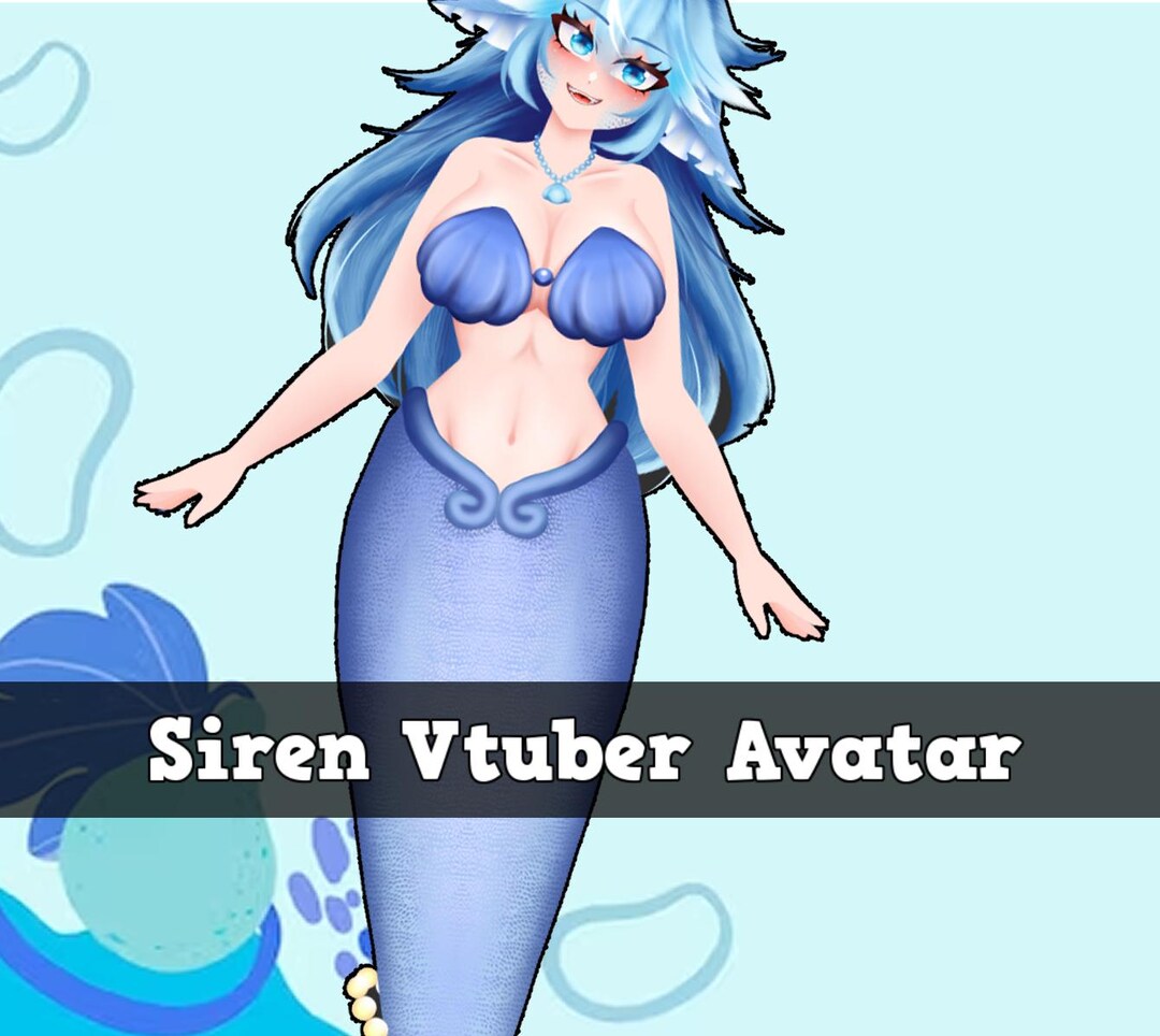 Siren Vtuber Avatar Transformation Expression 2d Vtuber Vtube Studio - Etsy