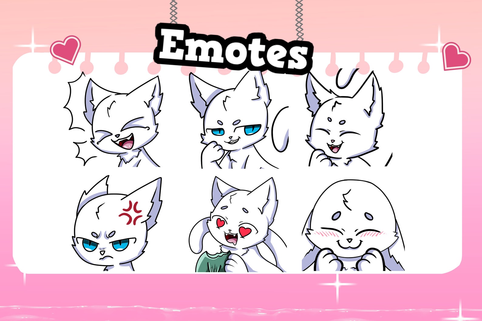 Cat emotes twich 6 emotes de gato twitch - Etsy México