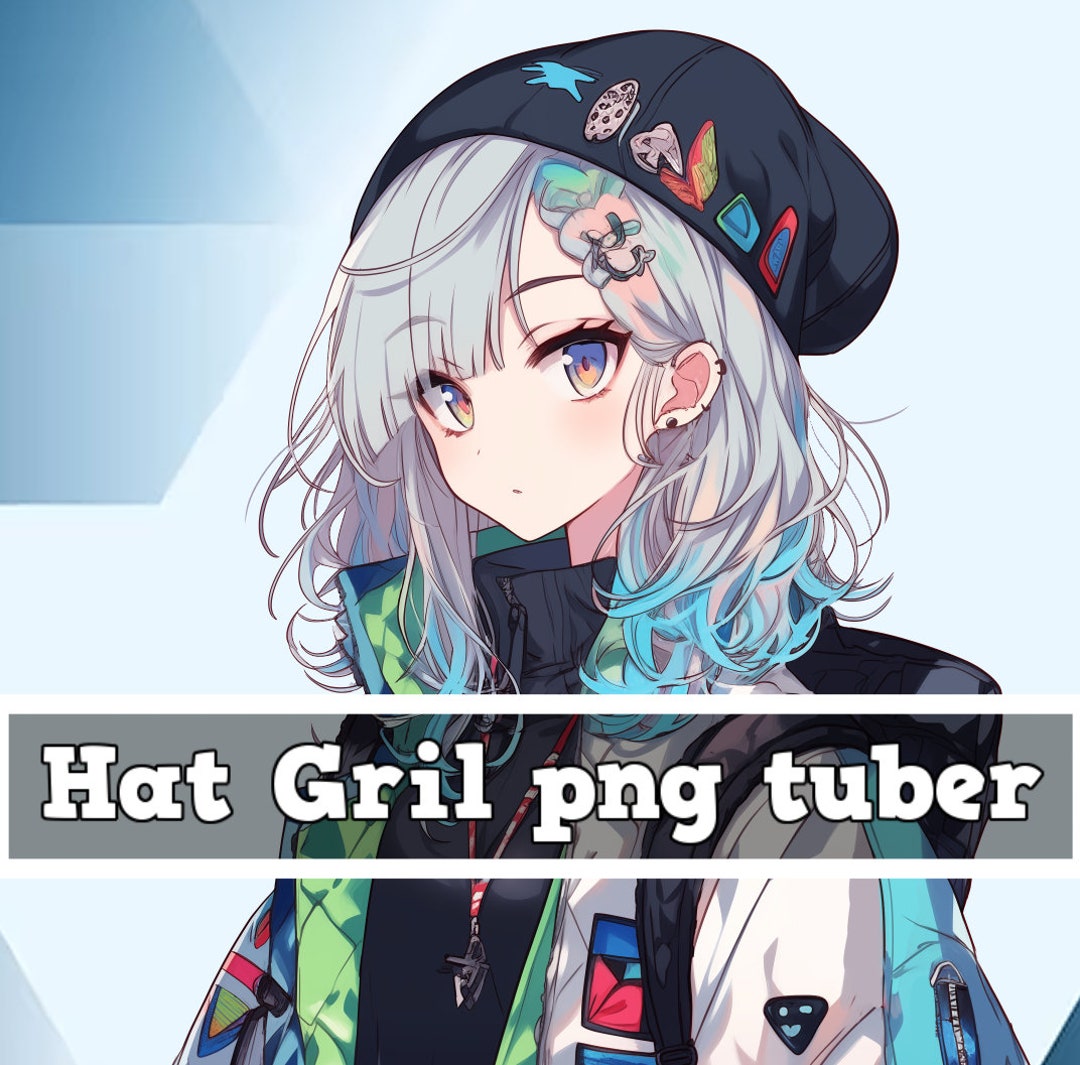 Pngvtuber Avatar Vtuber Girl Cheap White Hair Girl Cute Cool Low ...