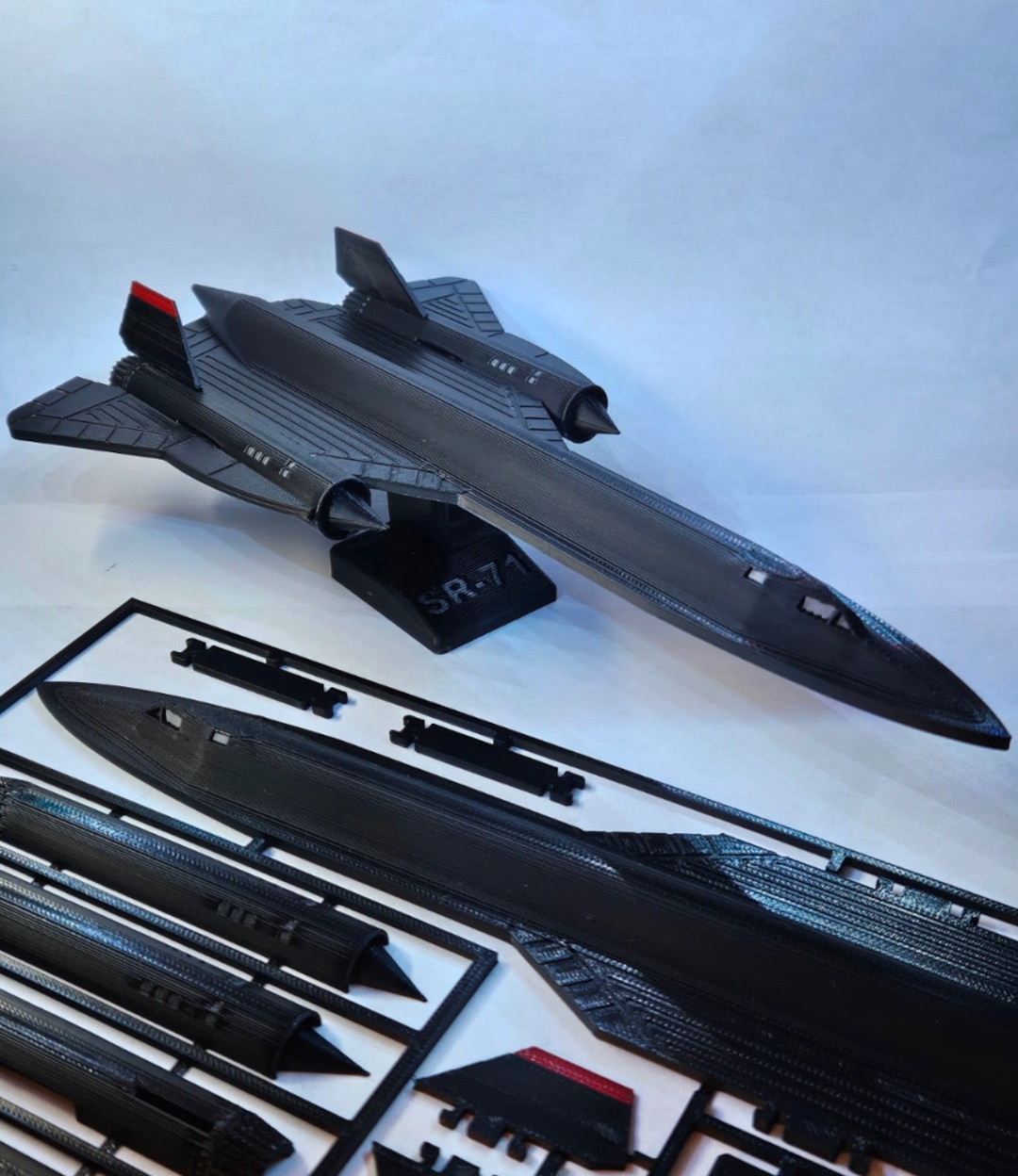 SR71 Kit Card Airplane Model - Etsy