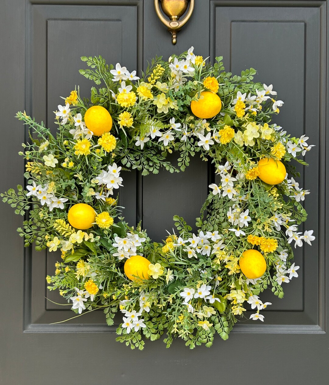 Lemon Drop Summer Fruit Wreath - Etsy