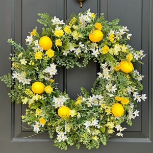 Lemon Drop Summer Fruit Wreath - Etsy