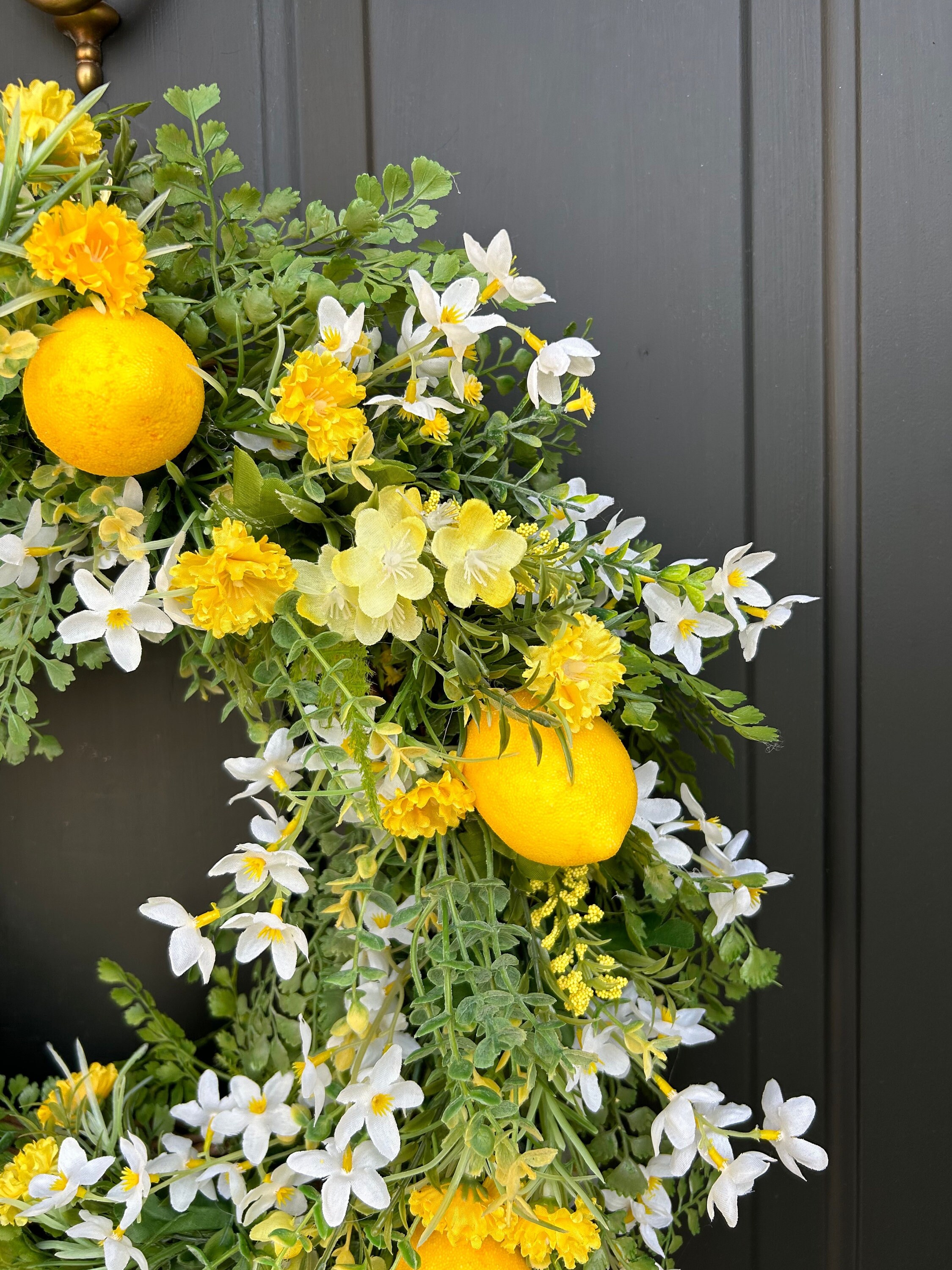 Lemon Drop Summer Fruit Wreath - Etsy