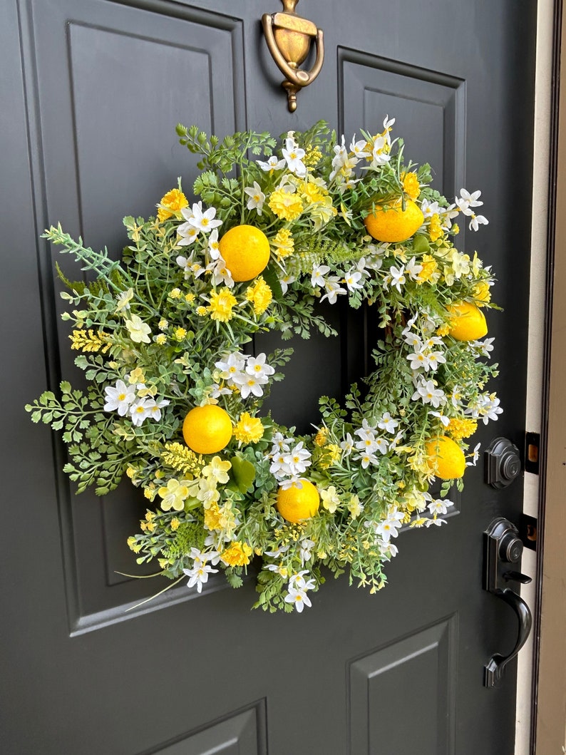 Lemon Drop Summer Fruit Wreath - Etsy