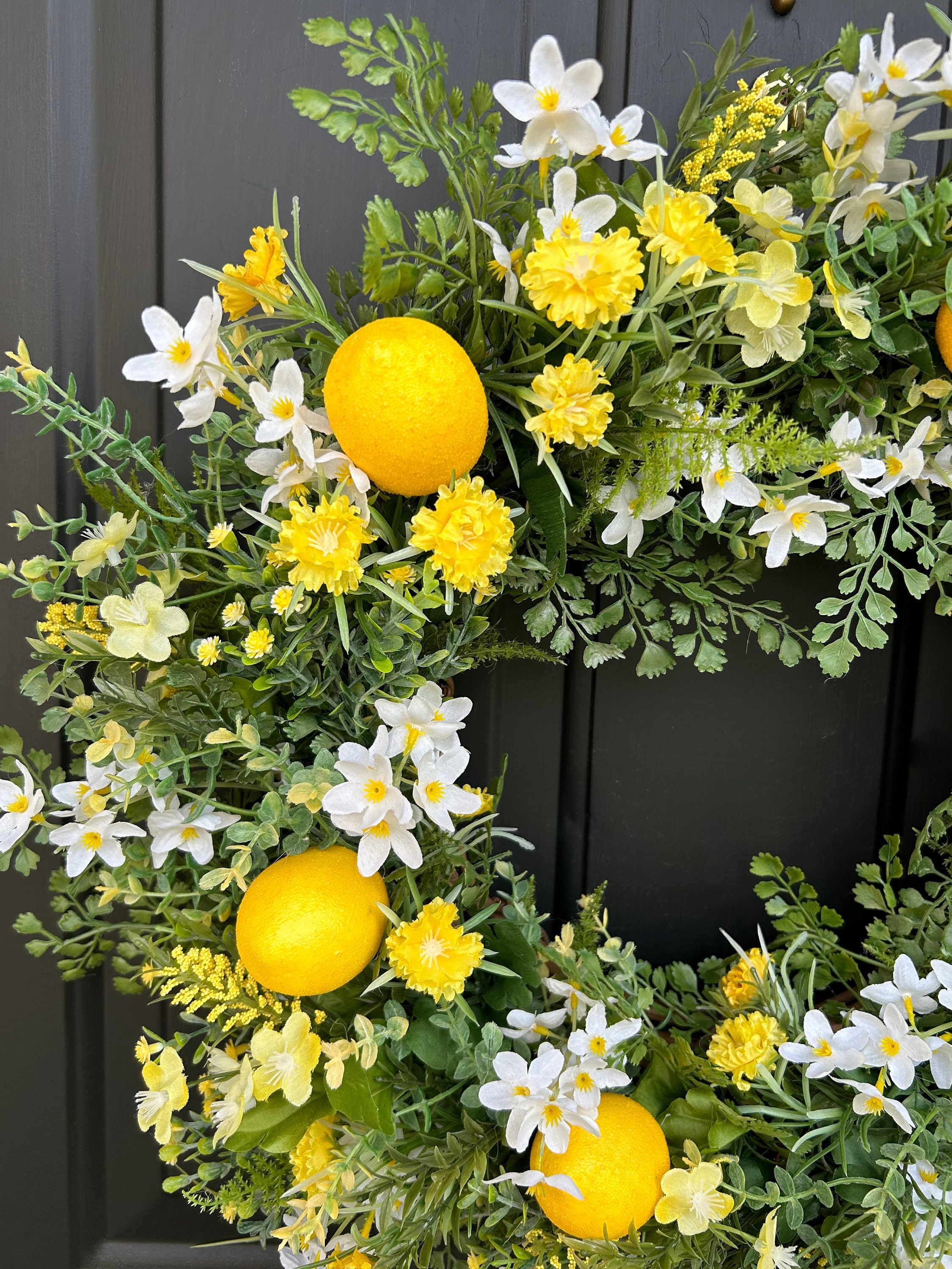 Lemon Drop Summer Fruit Wreath - Etsy