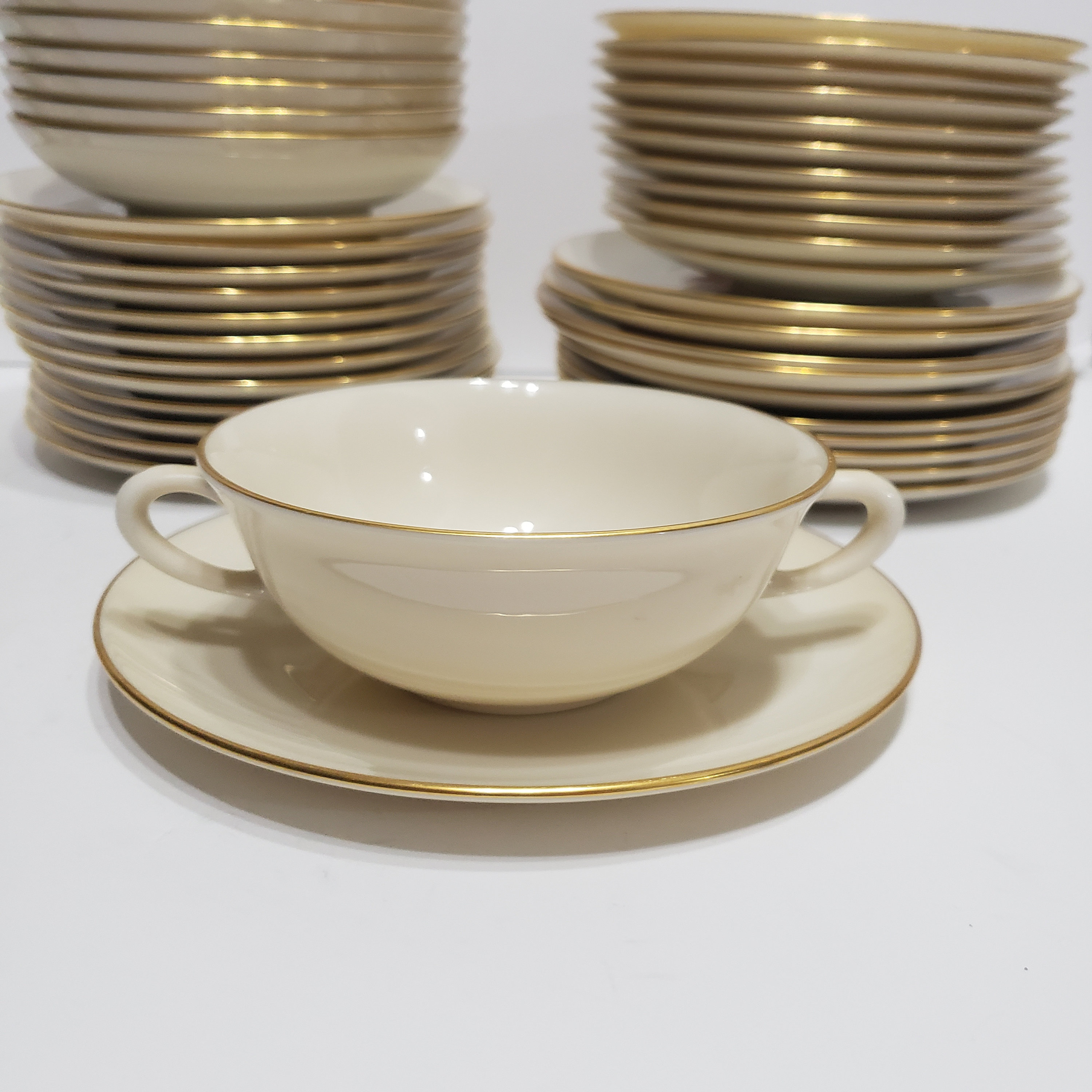 Vintage LENOX Wheat China With Gold Trim - Etsy