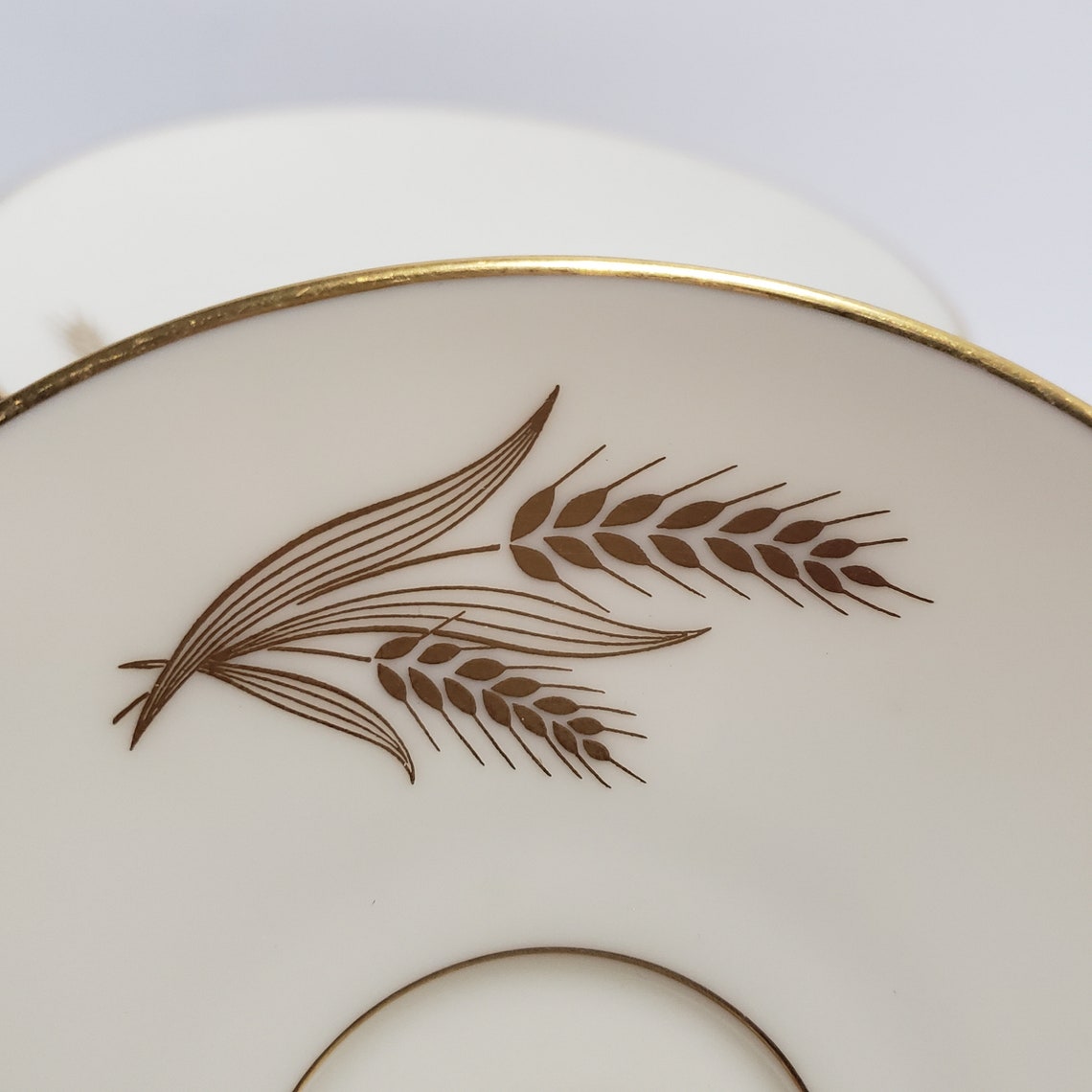 Vintage LENOX Wheat China With Gold Trim - Etsy