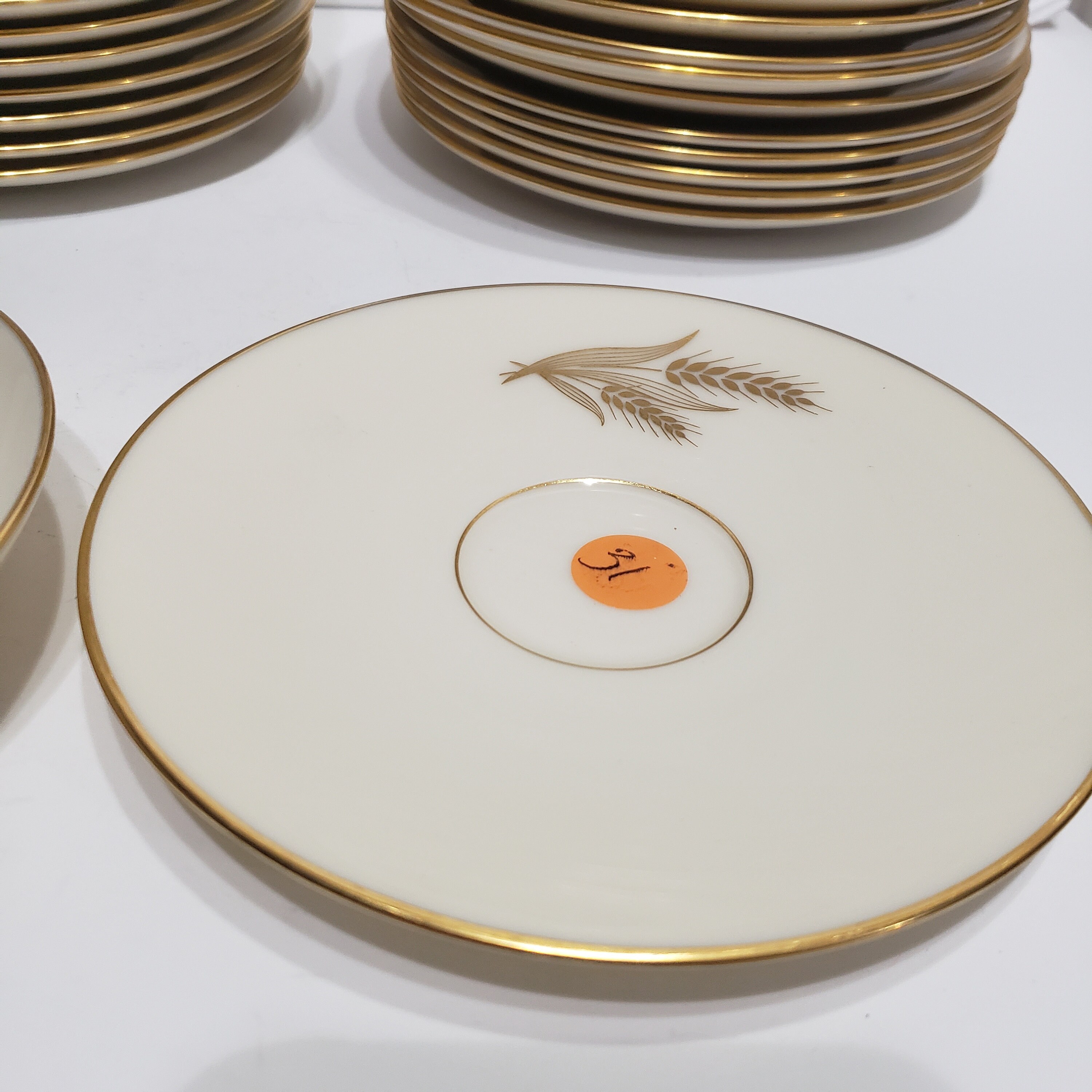 Vintage LENOX Wheat China With Gold Trim - Etsy