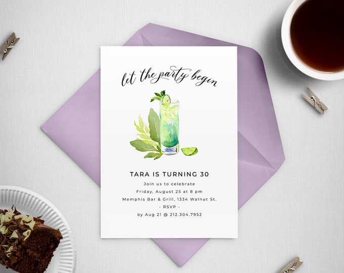 Reception Welcome Sign Template, Let the Party Begin, Let's Do This ...