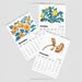 Flora Fables Wall Calendar 2025 With Hand Drawn Illustrations for Each Month, Abstract Flora ...
